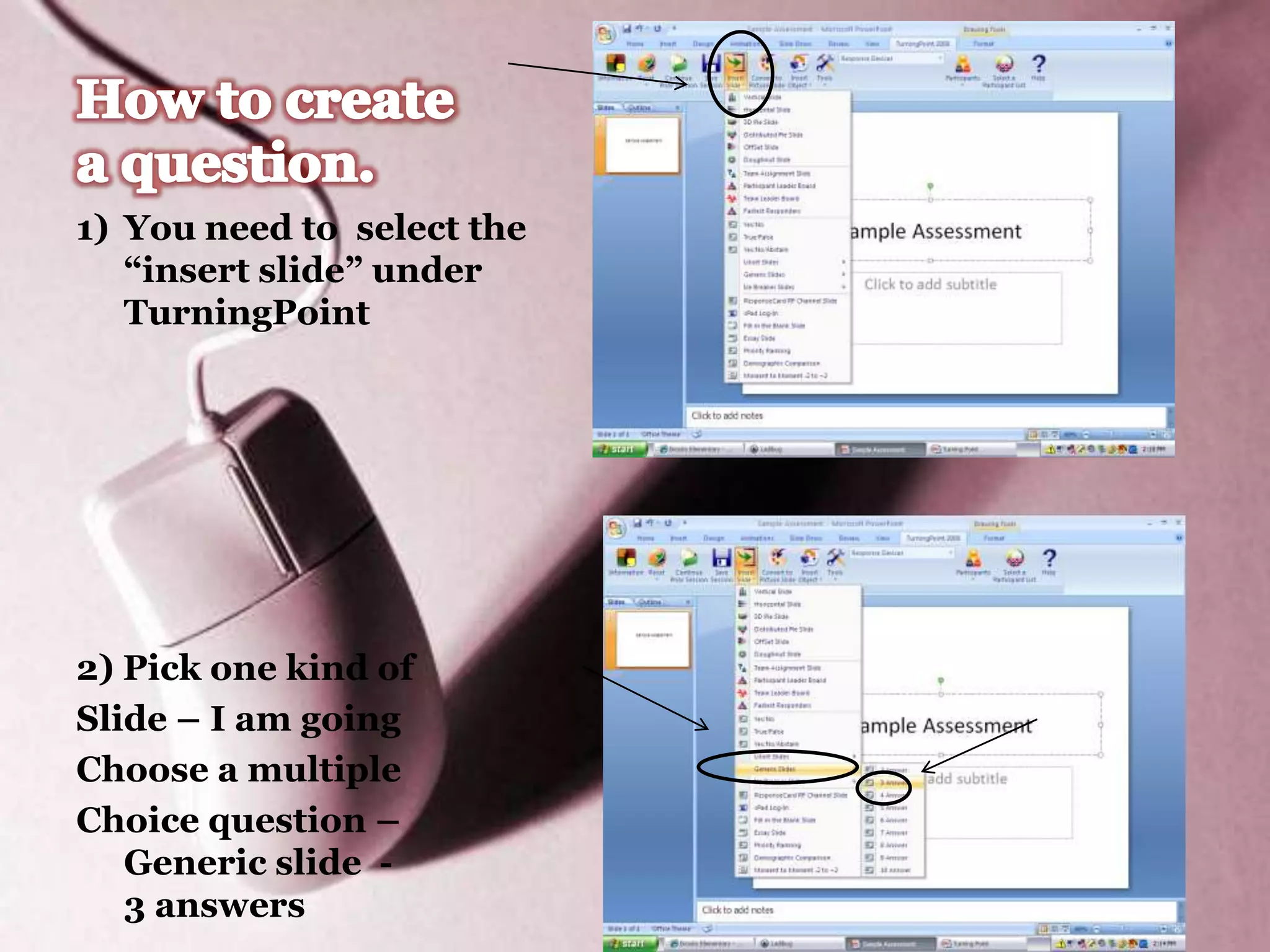 Turning point powerpoint directions | PPTX