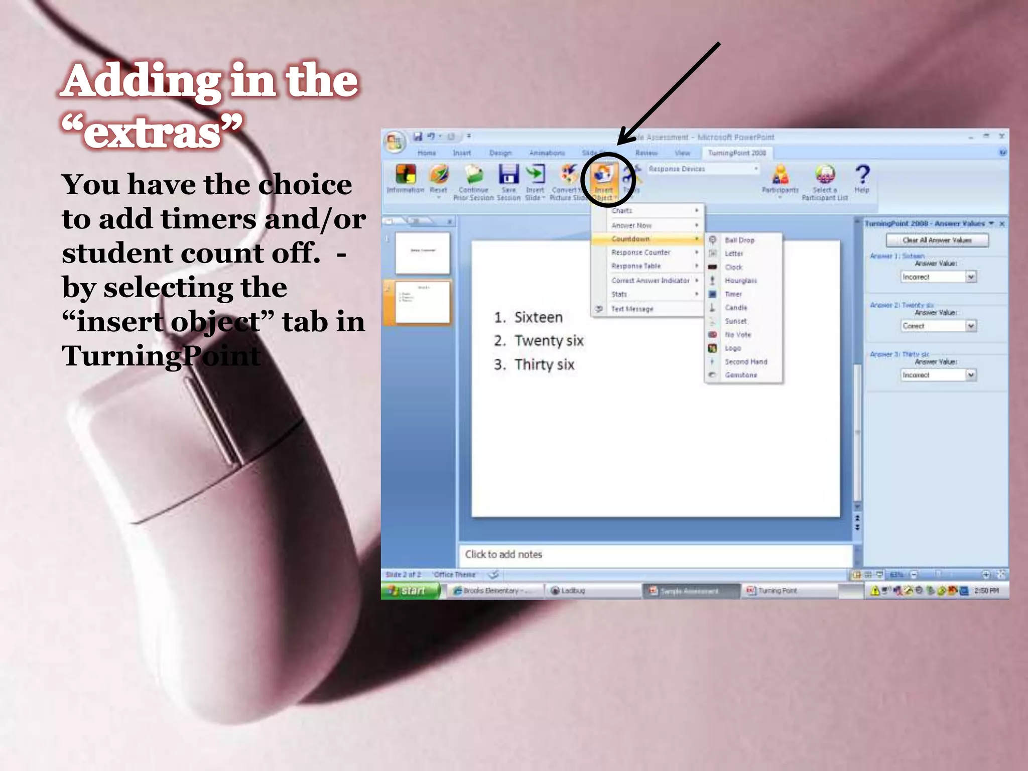 Turning point powerpoint directions | PPTX