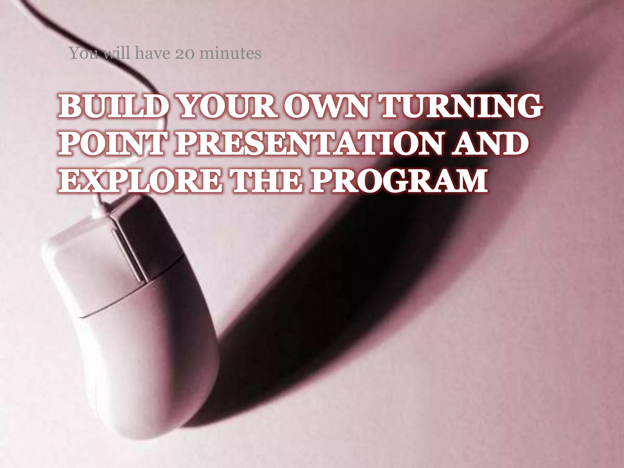 Turning point powerpoint directions | PPTX