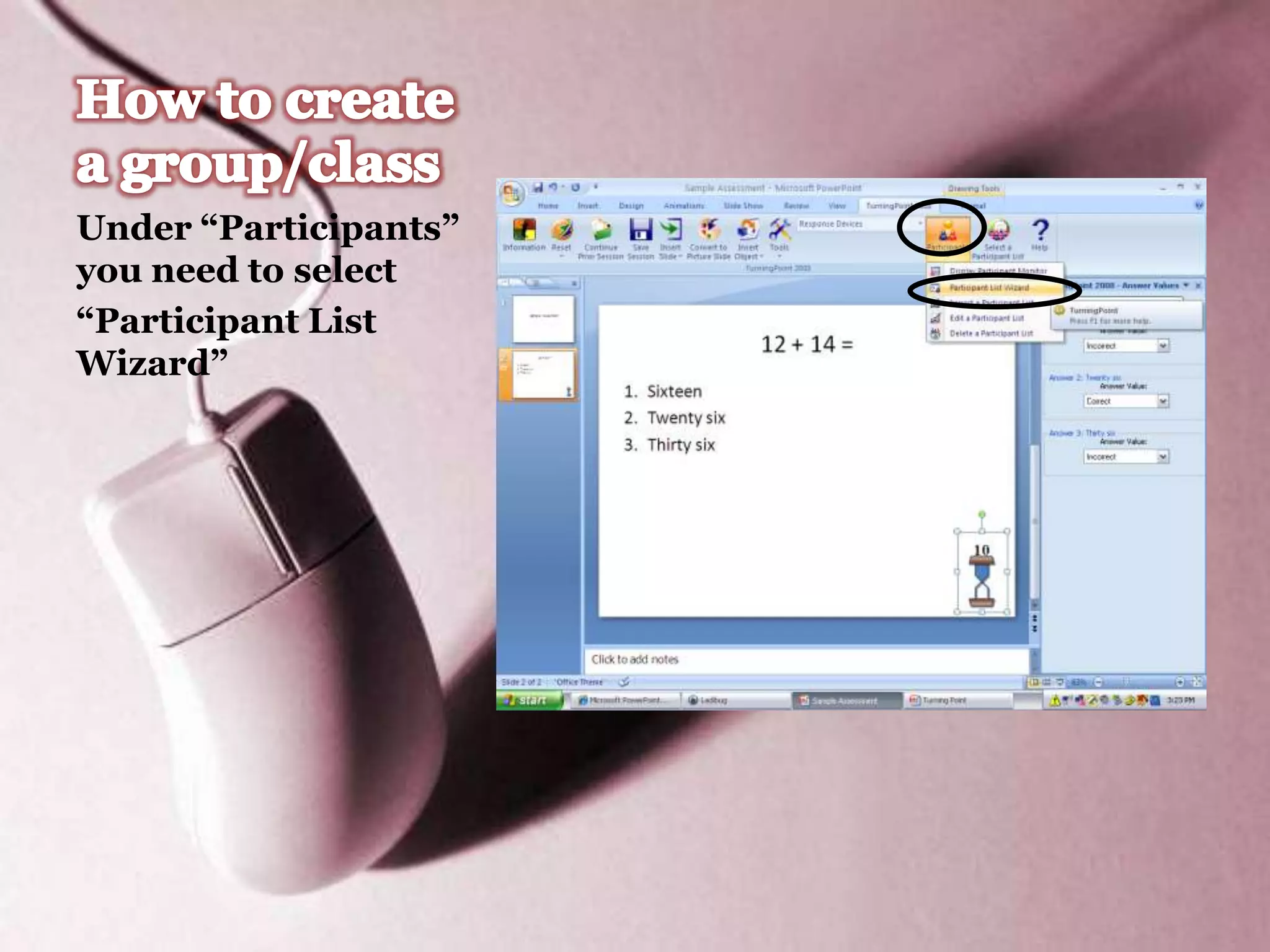 Turning point powerpoint directions | PPTX