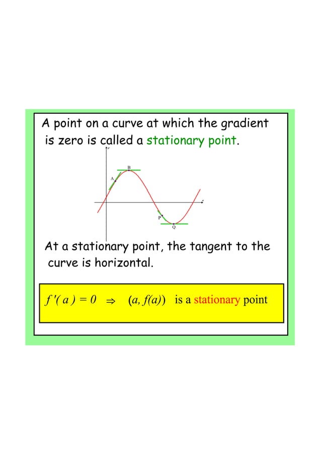 IB Maths. Turning points. First derivative test | PDF | Physics | Science