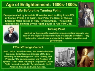 Turning points a | PPT