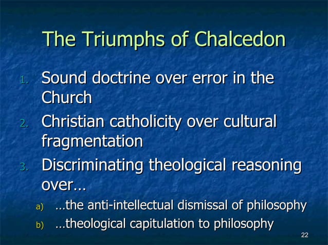 Turning Point 3: The Council of Chalcedon (451) | PPT