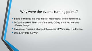 Turning points in world war ii | PPTX