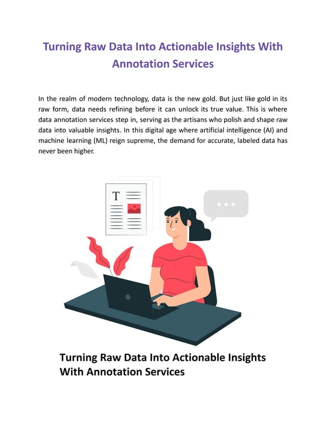 Turning Raw Data Into Actionable Insights With Annotation Services | PDF