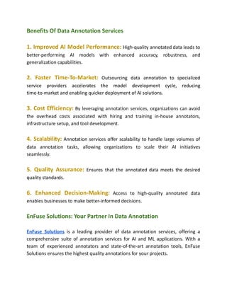 Turning Raw Data Into Actionable Insights With Annotation Services | PDF
