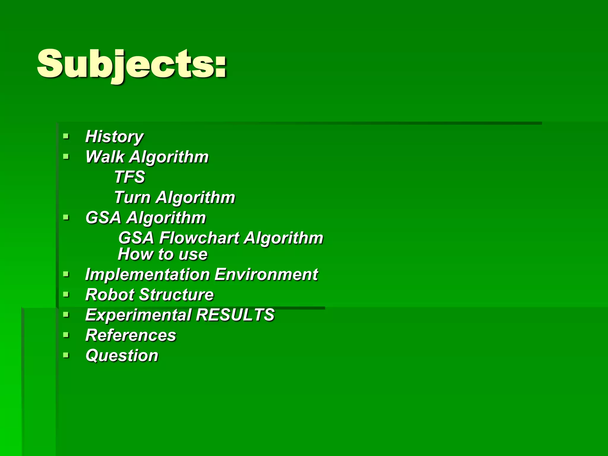 Turning Robot Locomotion Using Truncated Fourier Series And Gravitational Search Algorithm Ppsx