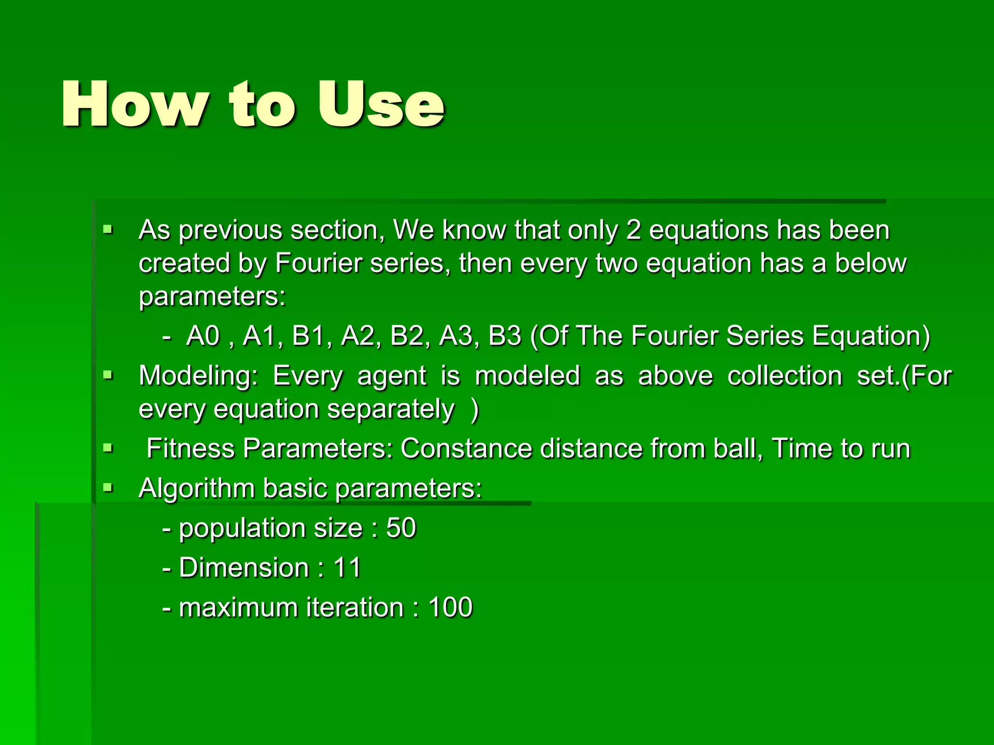 Turning Robot Locomotion Using Truncated Fourier Series And Gravitational Search Algorithm Ppt