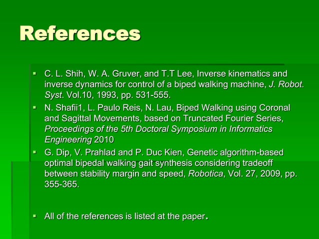 Turning Robot Locomotion Using Truncated Fourier Series And Gravitational Search Algorithm Ppt