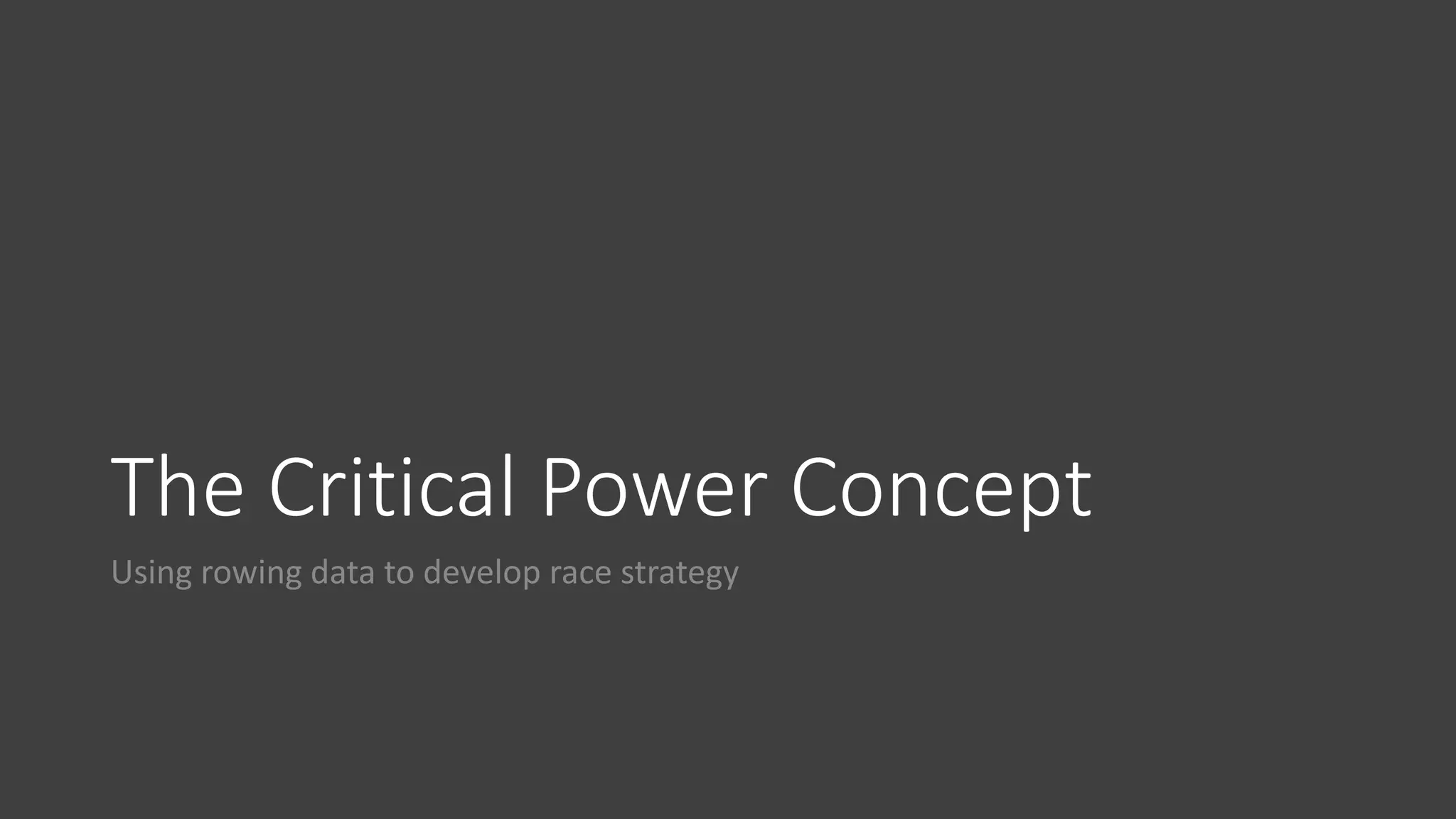 Turning Rowing Data Into Performance Improvements Ppt