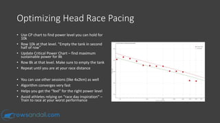 Turning rowing data into performance improvements | PPTX