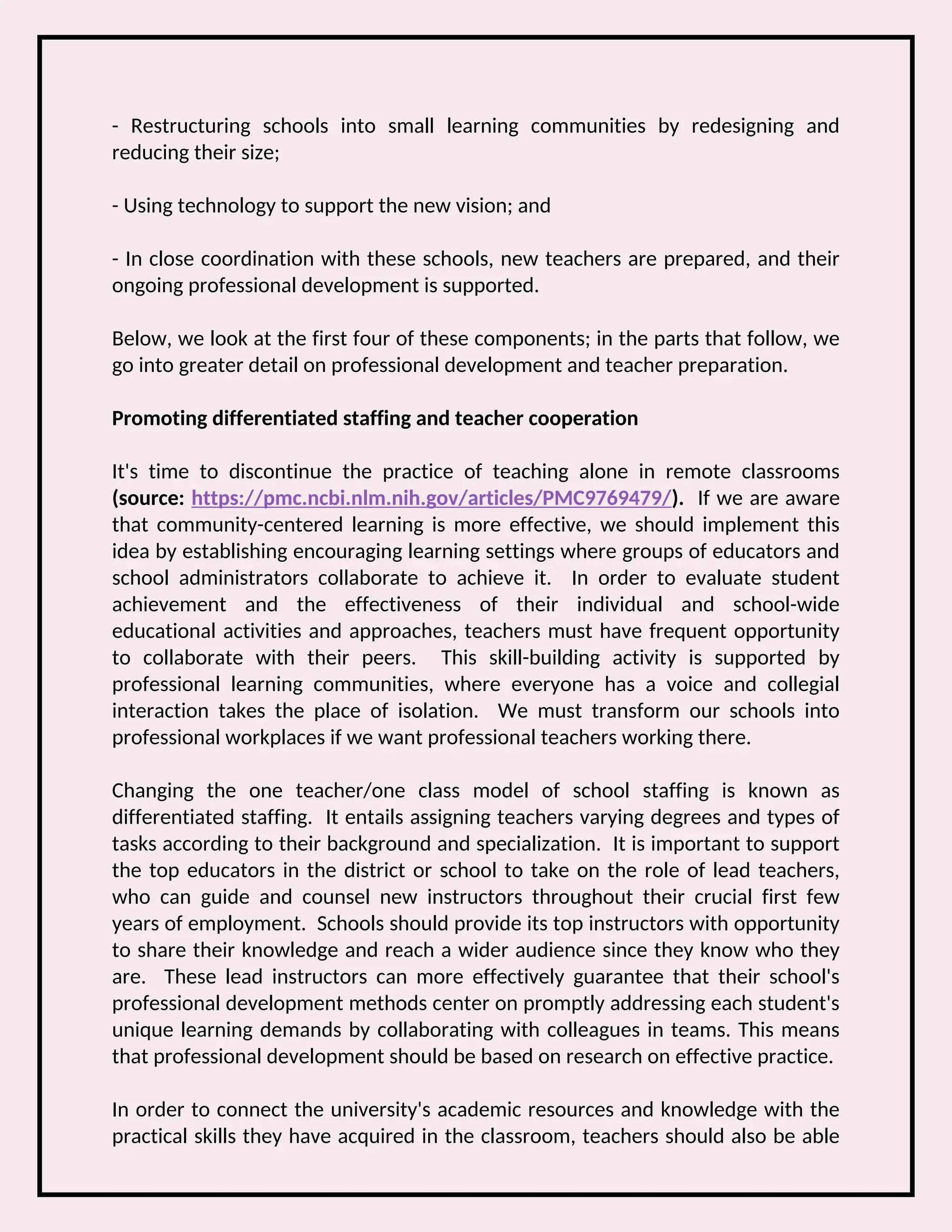 Turning Schools Into Effective Learning Communities | PDF