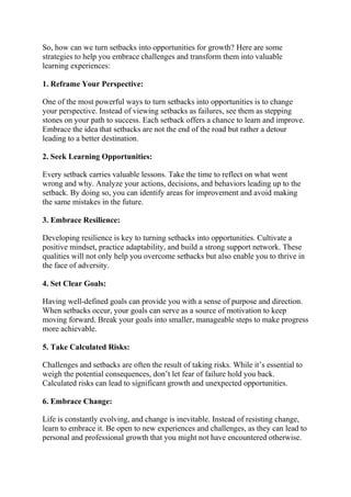 How to Embrace Challenges as a Chance for Growth? | The Enterprise ...