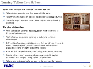 Turning tellers into sellers | PPTX