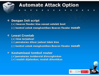 Turning tl mr 3020 into automate wireless attacker | PPT