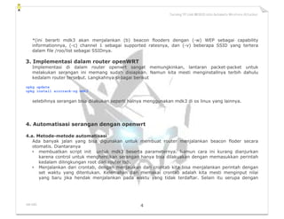 Turning tp link mr3020 into automate wireless attacker (paper) | PDF