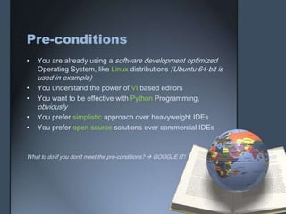 Turn VIM into a modern Python IDE | PPT