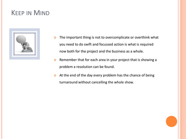 Turning your project around | PPTX