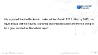 Turn into a blockchain expert and adhere the blockchain revolution | PPT
