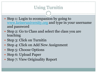 Turnitin | PPTX