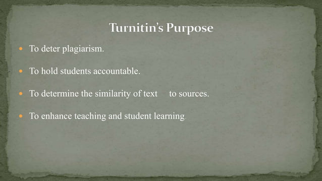 Turnitin. | PPTX | Technology & Computing