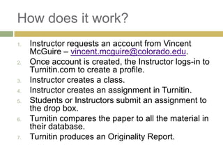 Turnitin Presentation - UC Boulder Continuing Education | PPTX