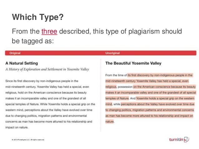 Plagiarism Spectrum Game from Turnitin