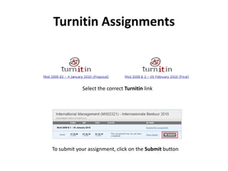 How to upload an assignment to Turnitin | PPT