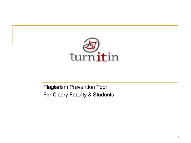 Turnitin for Students | PPTX