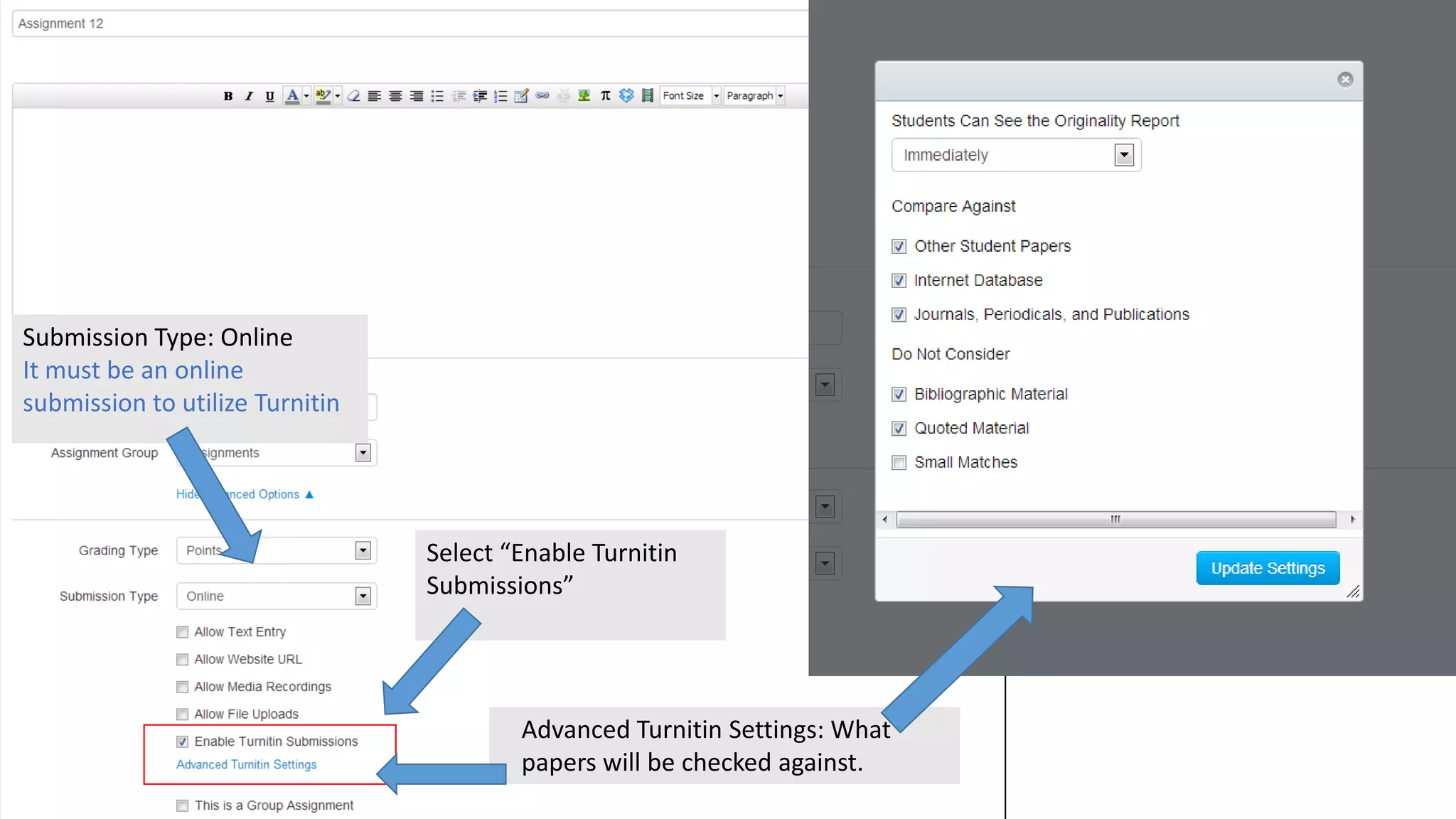 Turnitin in canvas | PPTX | Technology & Computing
