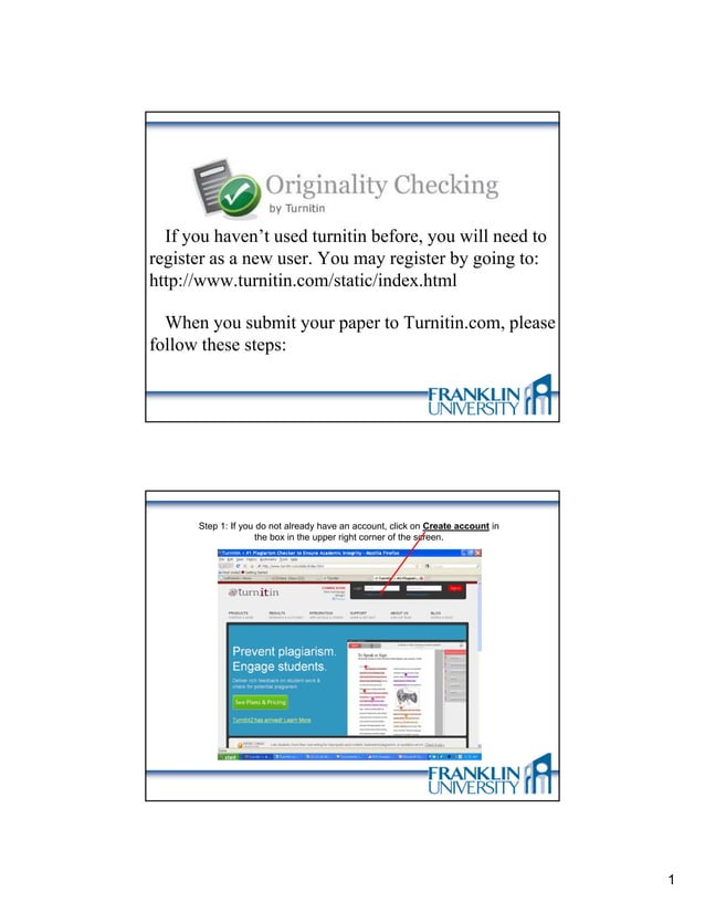 Instructions for Using Turnitin | PDF