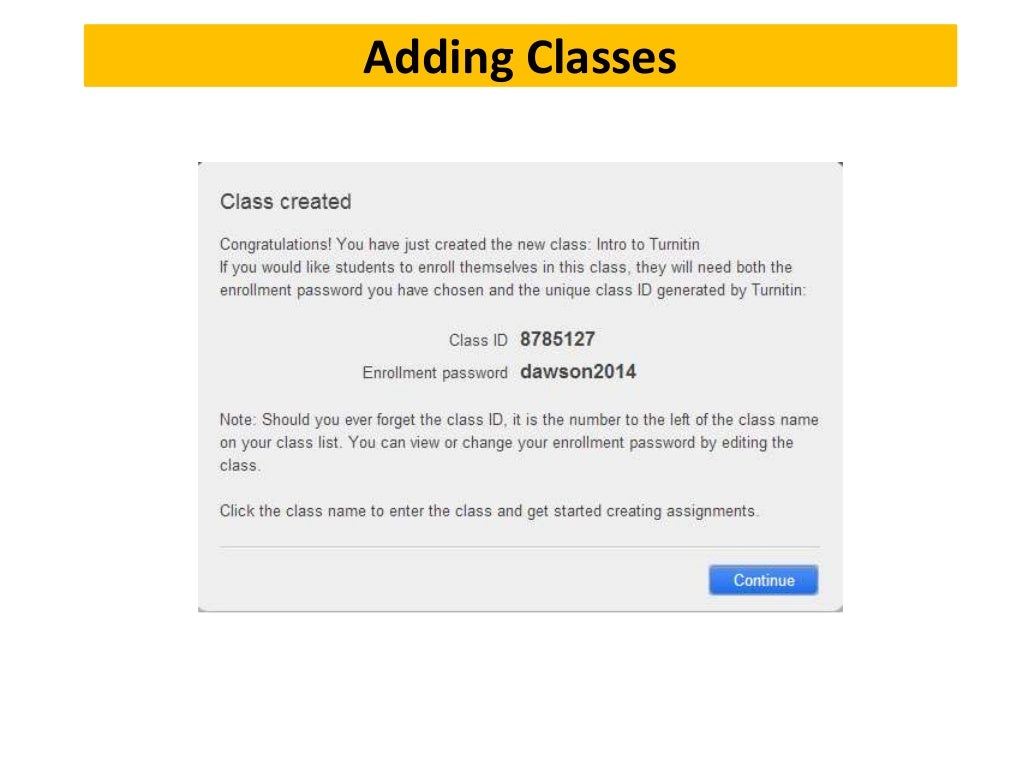 Adding Classes
