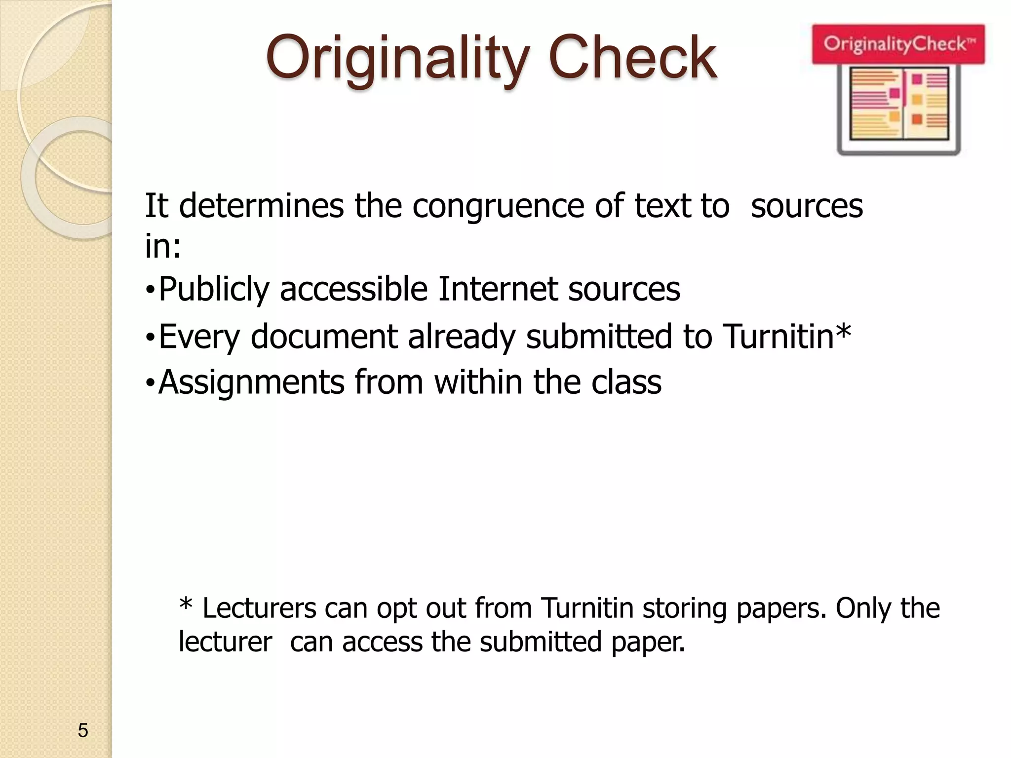 Turnitin ppt. | PPTX
