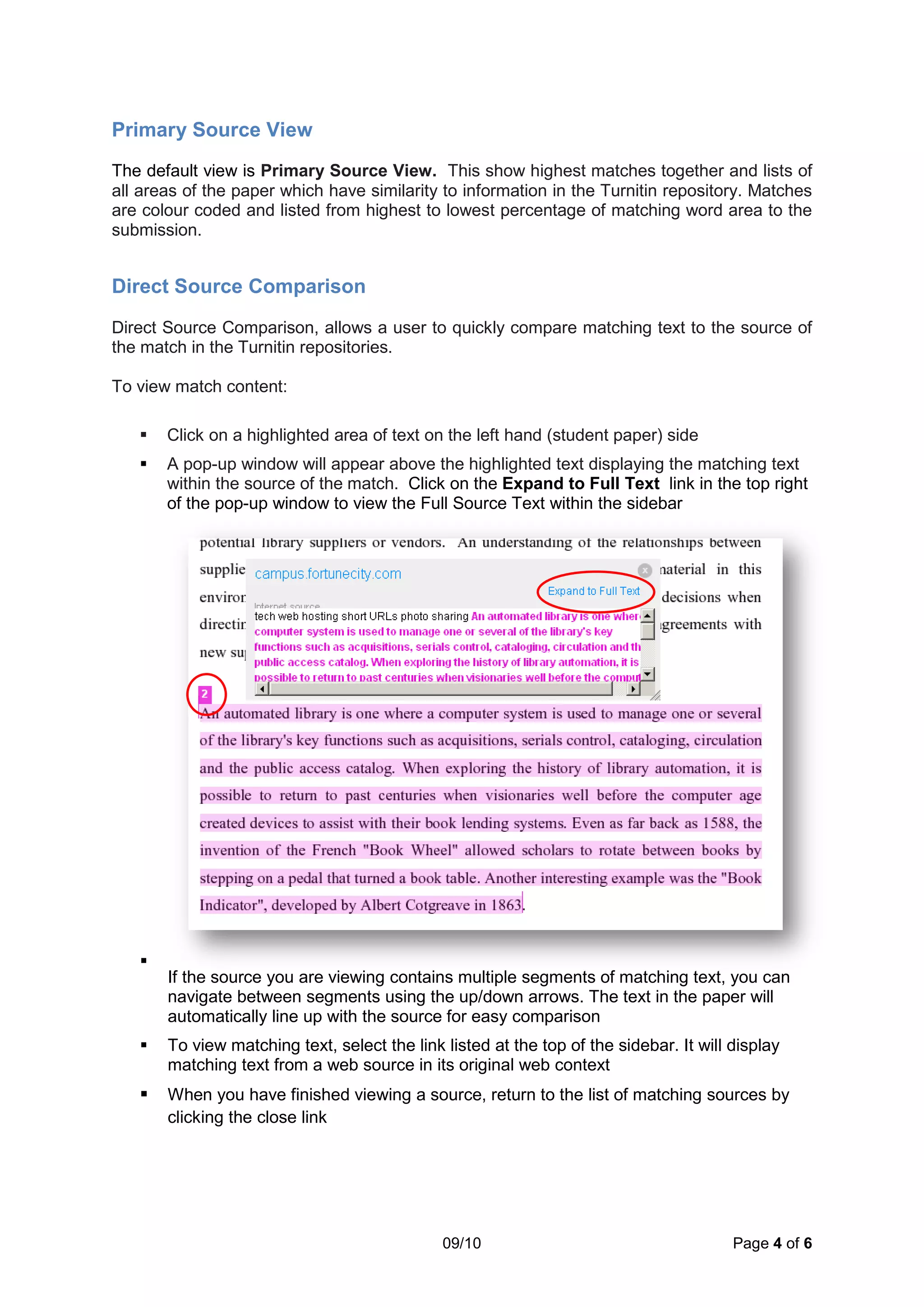 Turnitin student instructions-1 | PDF