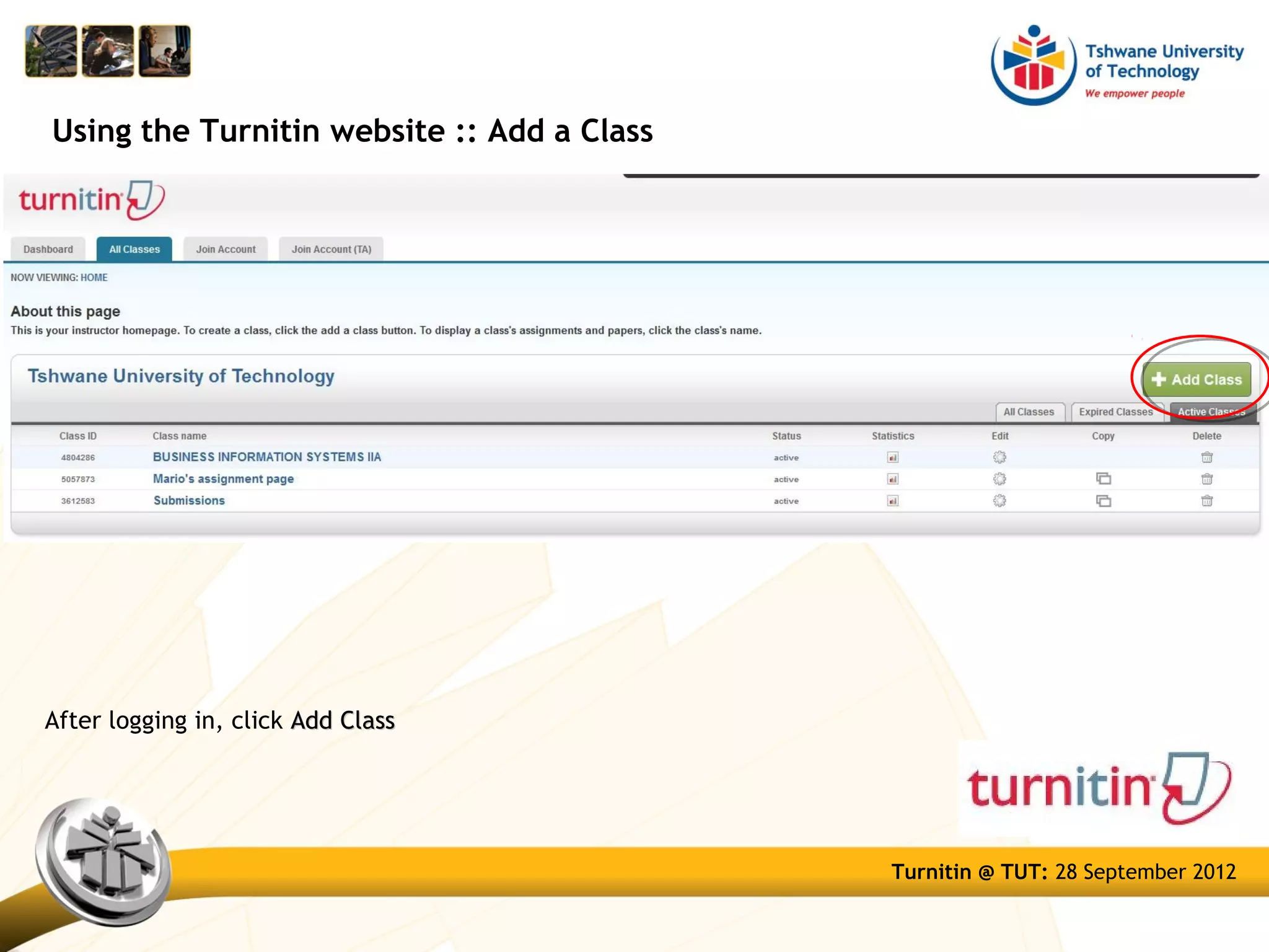 Turnitin @ TUT (information & overview) | PPT