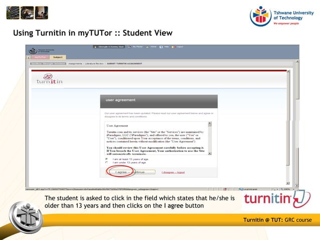 Turnitin @ TUT : Turnitin website | PPT | Technology & Computing
