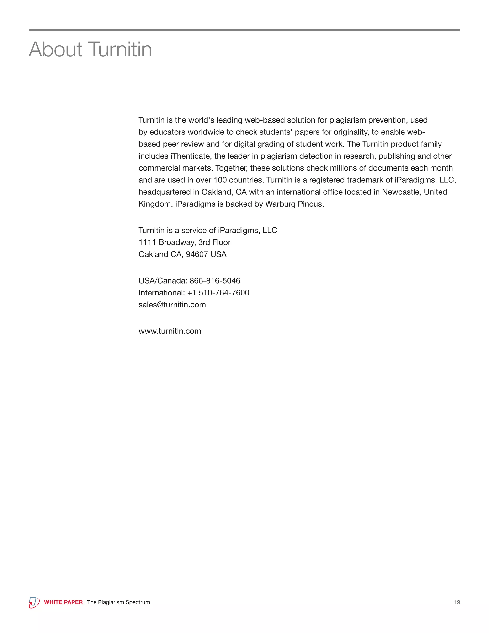 Turnitin white paper_plagiarismspectrum | PDF