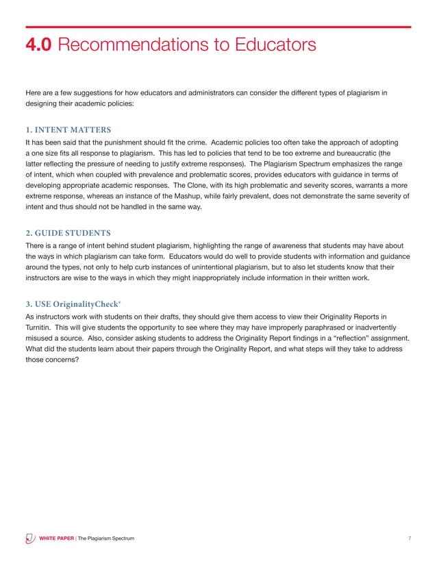 Turnitin white paper_plagiarismspectrum | PDF | Homework and Study ...