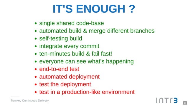 Turnkey Continuous Delivery | PPT