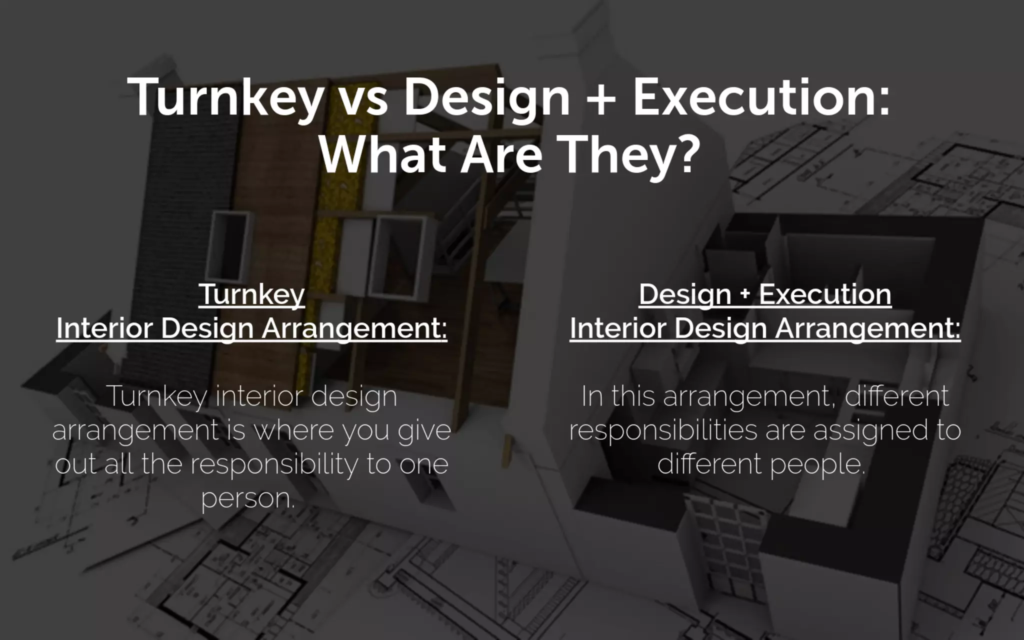 Turnkey vs Design + Execution for your Interior Designing: Which one to ...