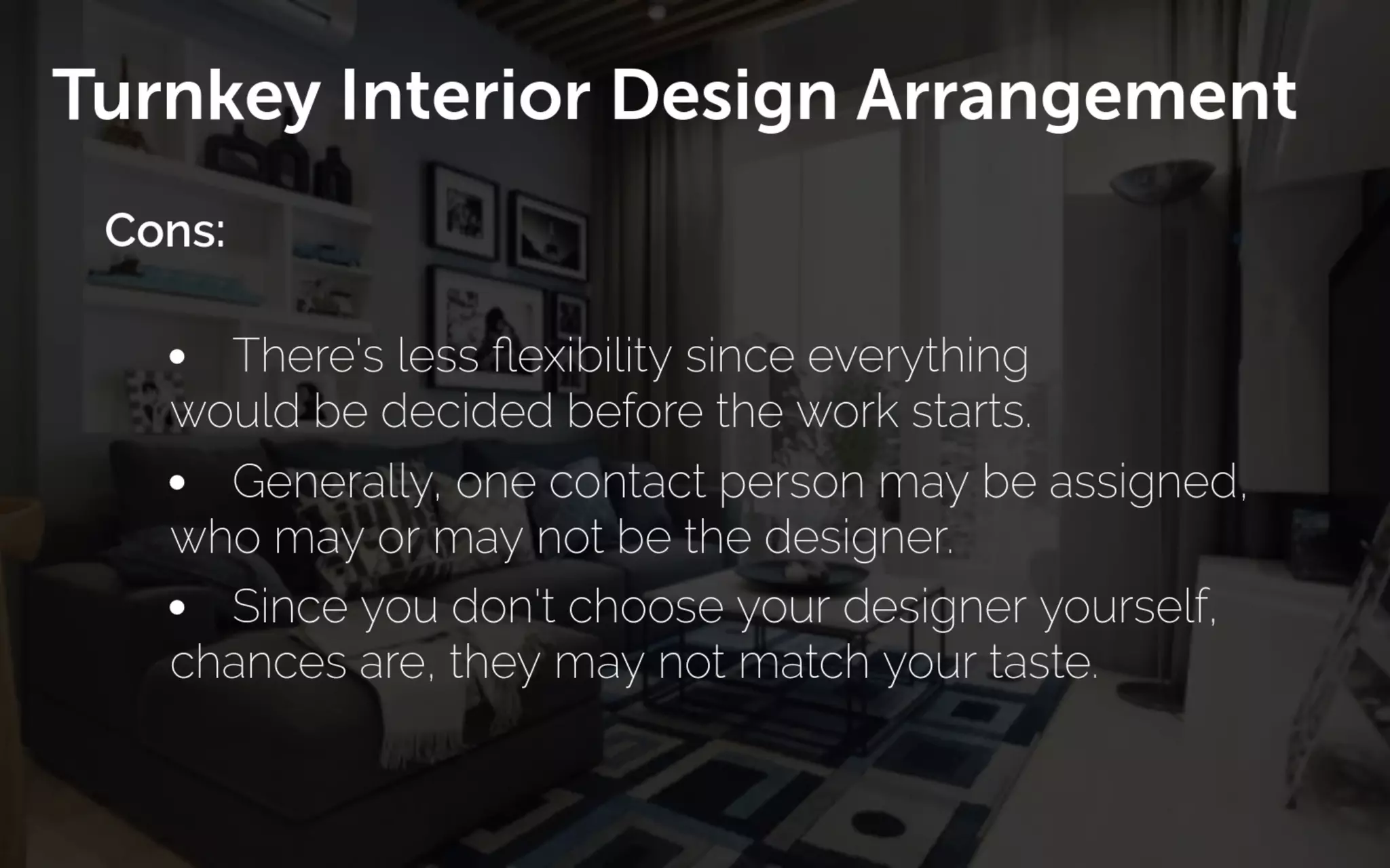 Turnkey vs Design + Execution for your Interior Designing: Which one to ...