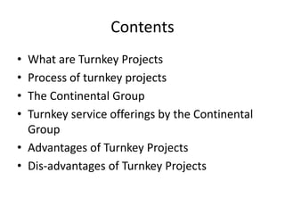 Turnkey projects | PPTX