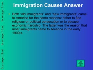 Turn of the Century Scavenger Hunt | PPT | Business | Business and Finance