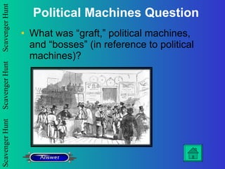 Turn of the Century Scavenger Hunt | PPT
