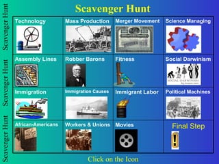 Turn of the Century Scavenger Hunt | PPT | Business | Business and Finance