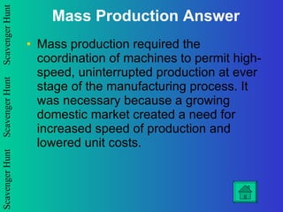 Turn of the Century Scavenger Hunt | PPT