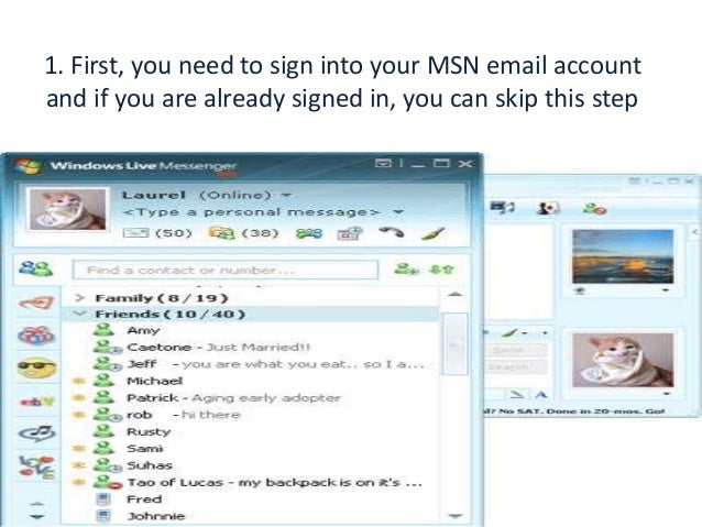 Desktop alert notification for MSN