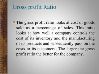 Turnover and profitability ratio | PPTX