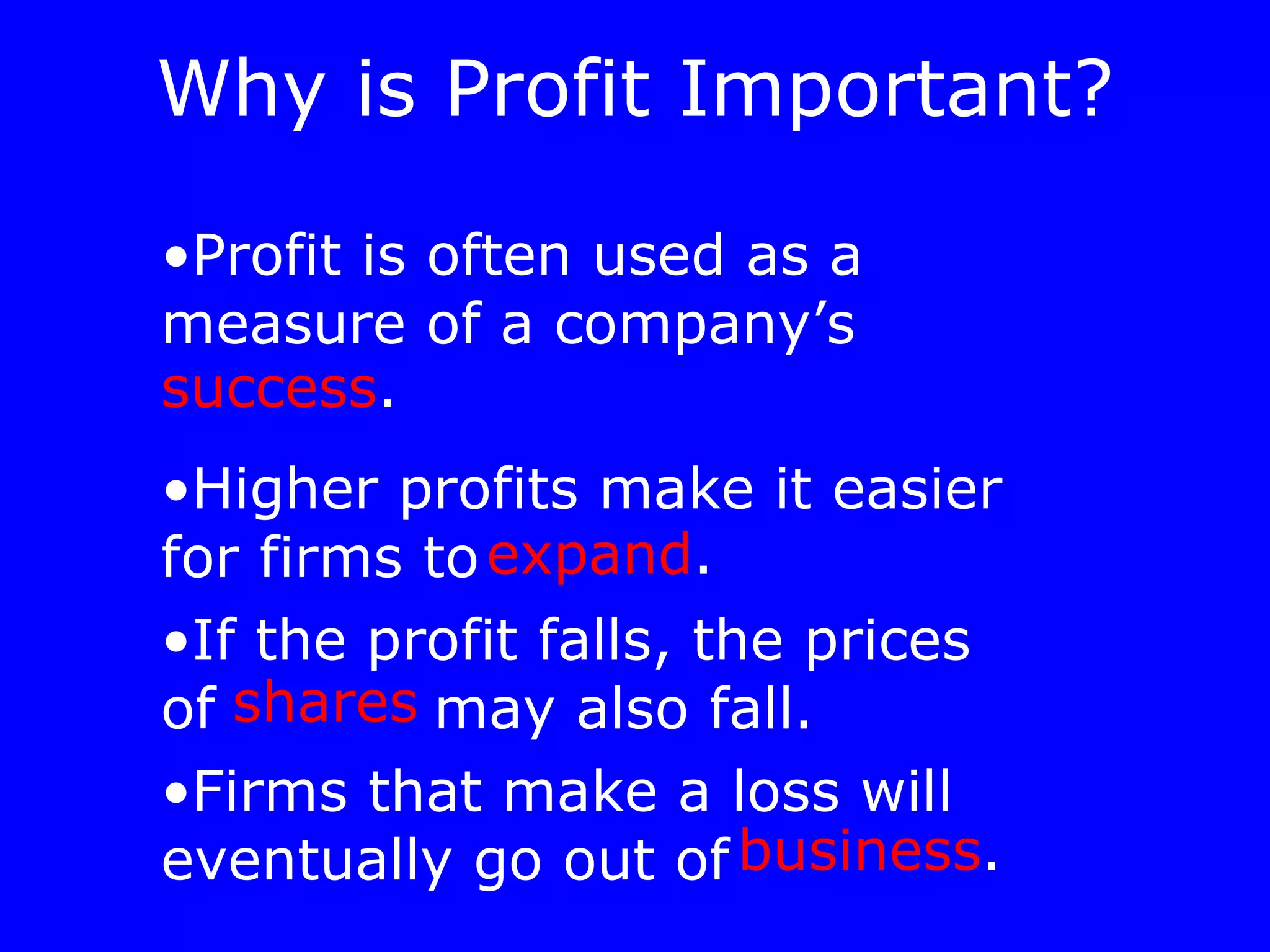 Turnover And Profit | PPT