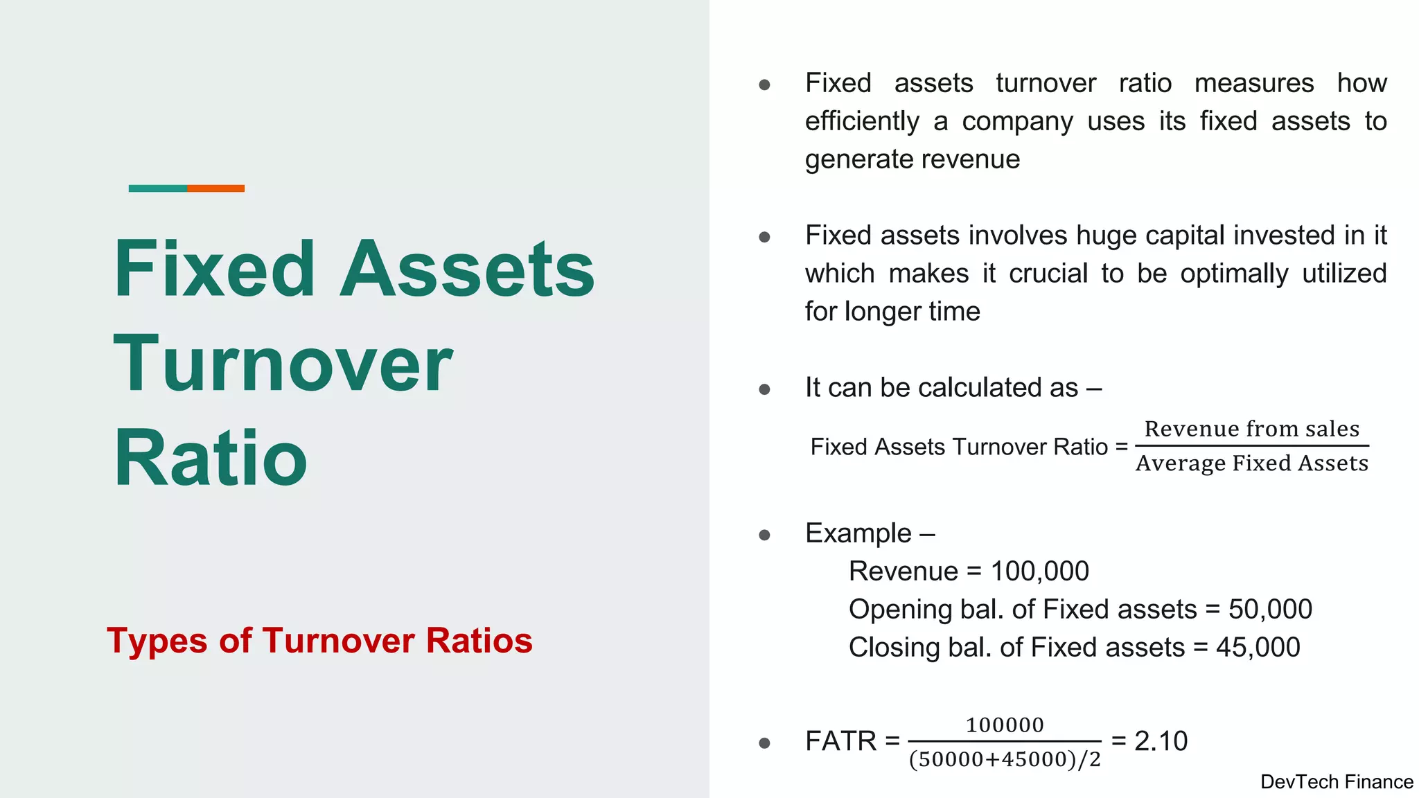 Turnover ratios | PPTX